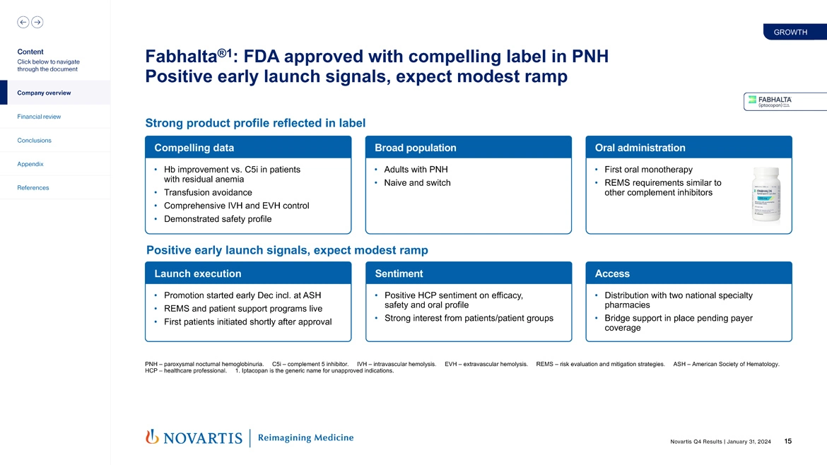 2023 Q4 and Full Year Results Presentation & Transcript | Novartis
