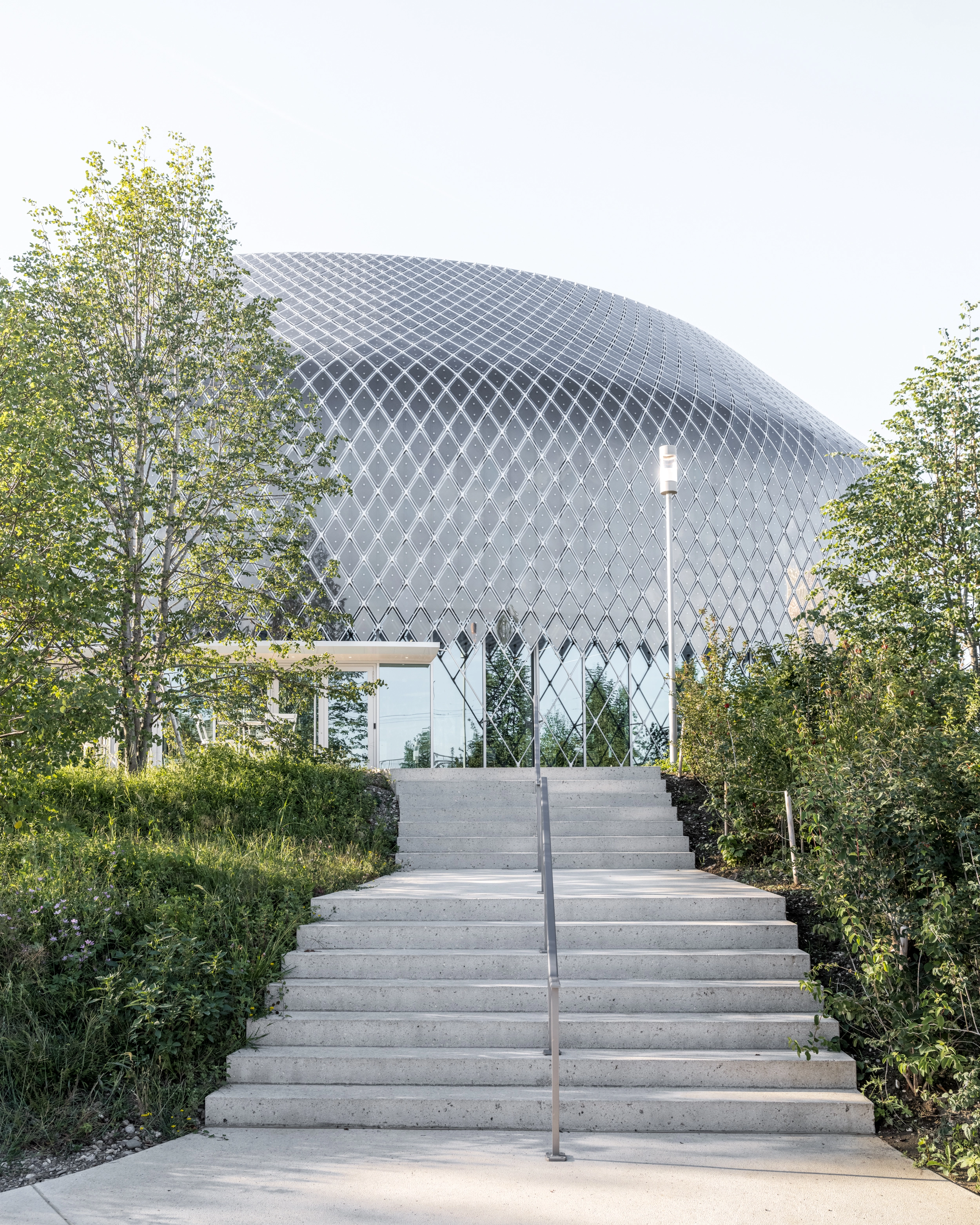 Main entrance, Novartis Pavillon | Novartis